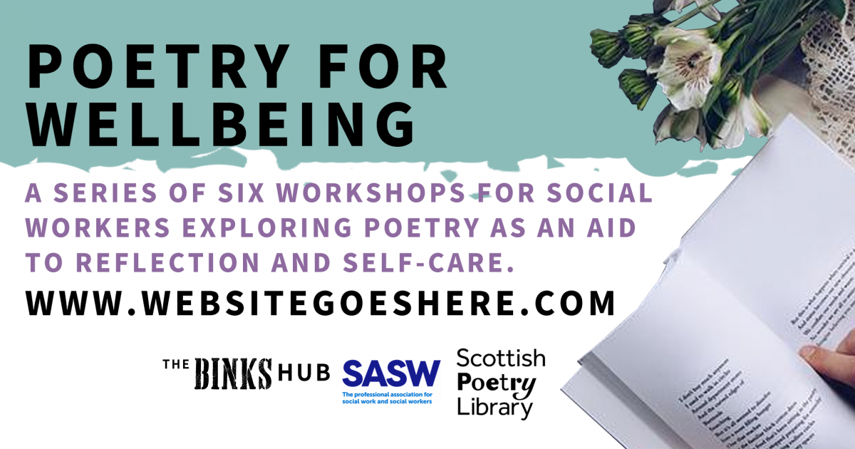 Poetry for Wellbeing: Workshops – book now! | BASW